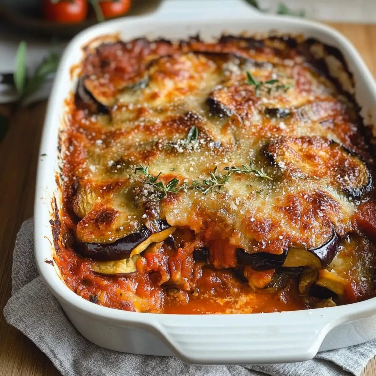 Irresistible Provencal Eggplant Tomato Gratin - Deliciously Healthy