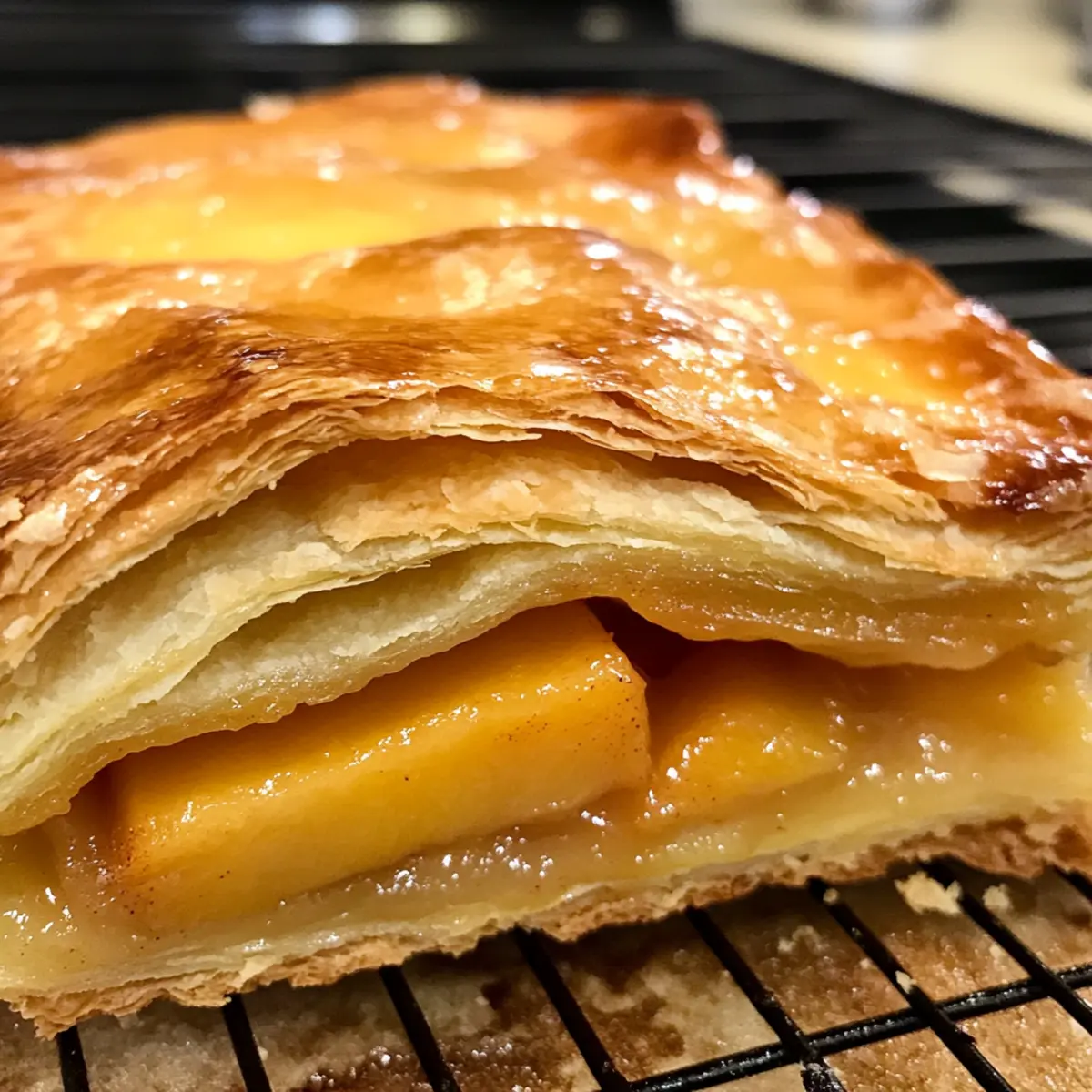 Effortless Peach Puff Pastry: A Deliciously Easy Treat
