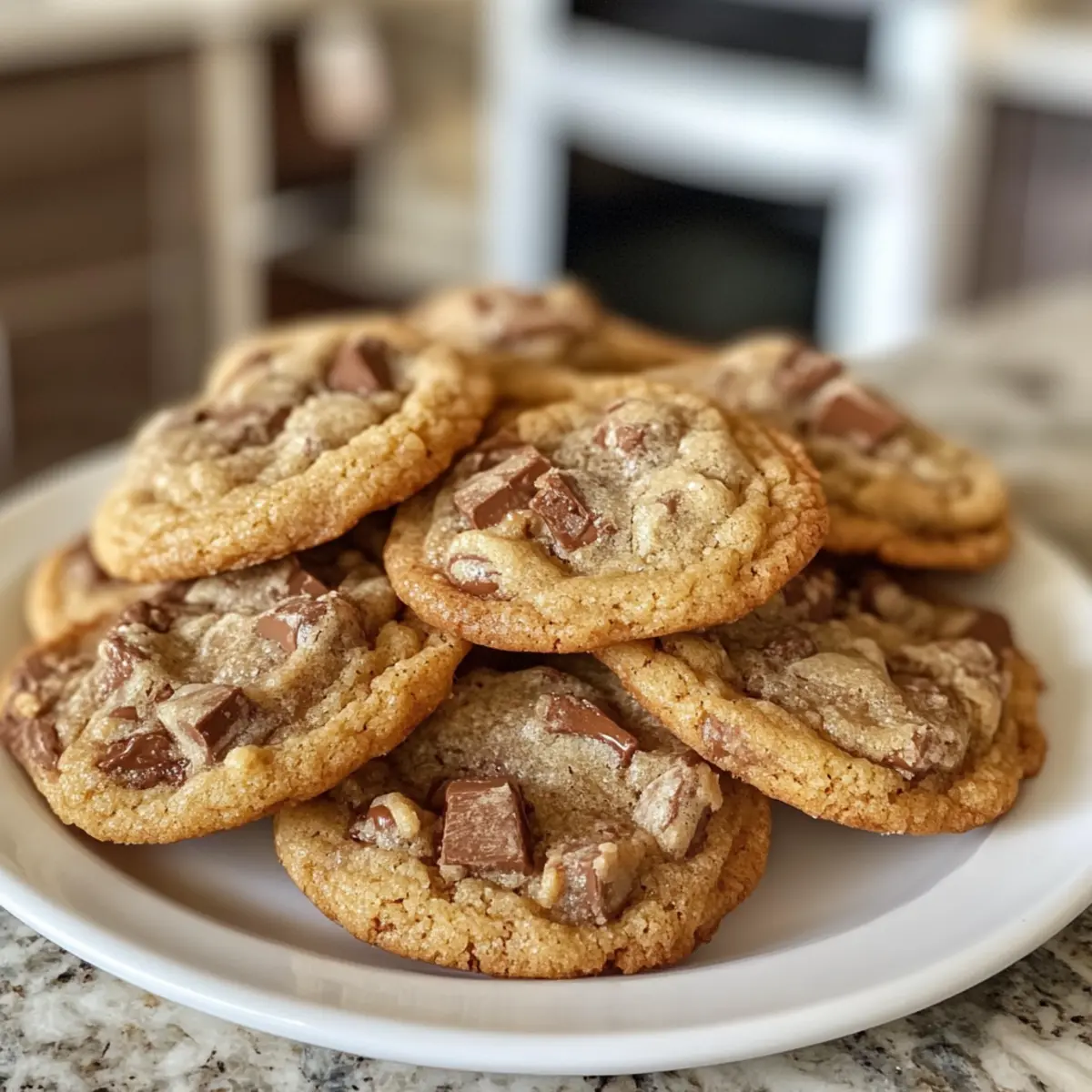 Irresistibly Gooey Browned Butter Toffee Chocolate Chip Cookies