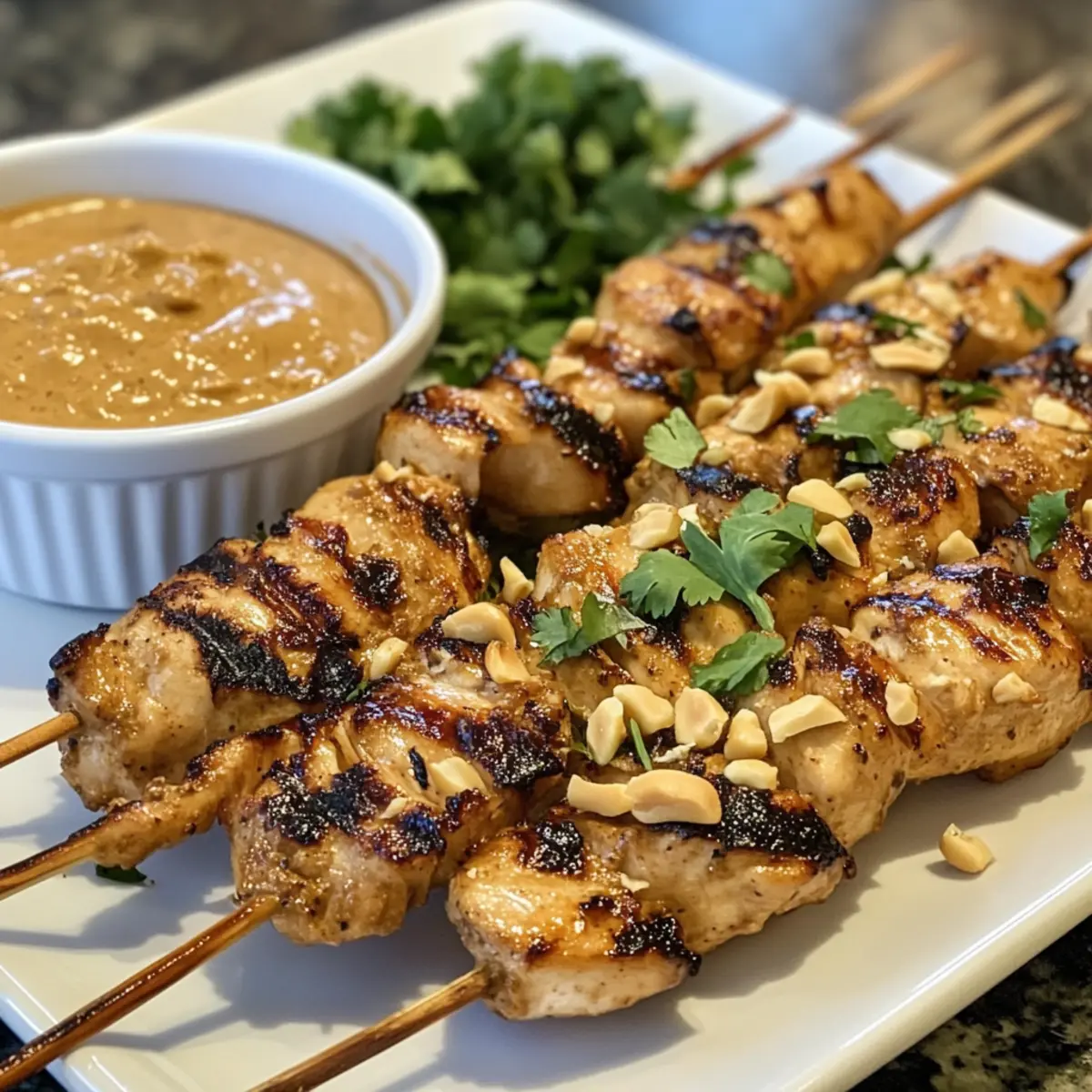 Irresistible Thai Chicken Satay with Creamy Peanut Sauce